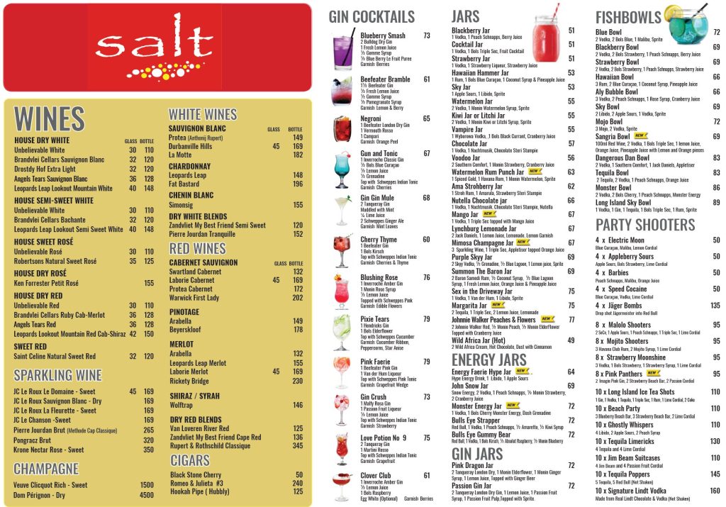 Salt Restaurant – Restaurant & Cocktail Bar Try us for Burgers, Steaks ...
